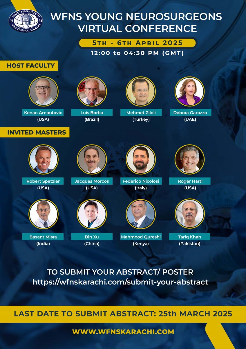 World Federation of Neurosurgical Societies | WFNS Young Neurosurgeons Virtual Conference
